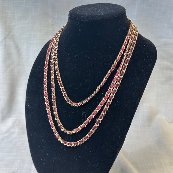 Liz Claiborne | Jewelry | Vintage Liz Claiborne Triple Gold Chain ...